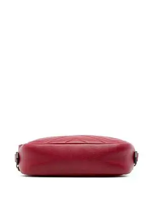 Gucci Mini Gg Marmont Matelassé Leather Crossbody Bag - Red