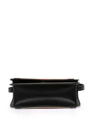 Burberry House Check Canvas & Leather Crossbody Bag - Brown