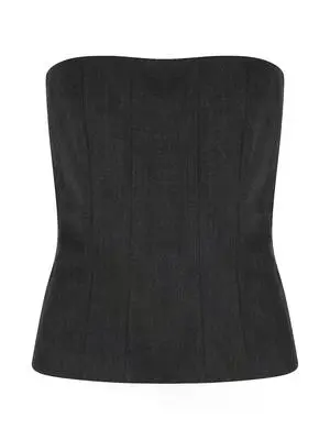 Federica Tosi Sleeveless Panelled Top - Black
