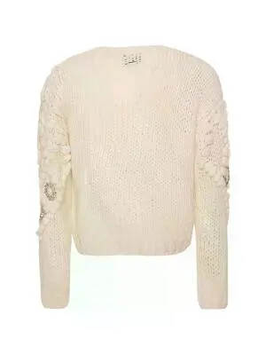 FRACOMINA Crystal-embellished Chunky-knit Cardigan