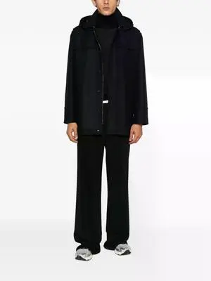 Iceberg Hooded Zip-up Twill Coat