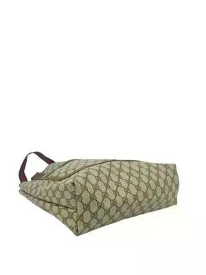 Gucci Gg Supreme Web Tote Bag - Neutrals