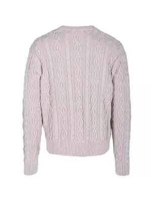 ALEX MILL Cable-knit Crew-neck Sweater
