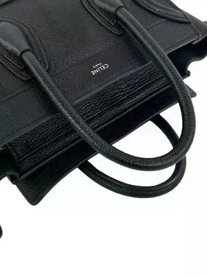 Celine 2010 Nano Leather Luggage Tote Satchel