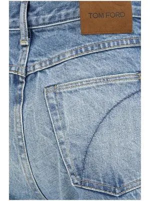 TOM FORD Washed Denim Cigarette Jeans