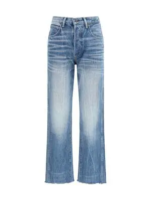 TOM FORD Washed Denim Cigarette Jeans - Blue