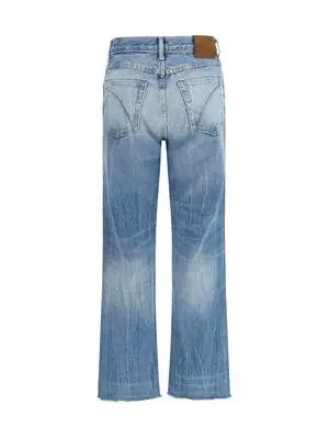 TOM FORD Washed Denim Cigarette Jeans - Blue