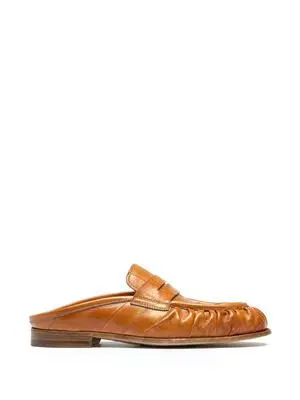 Officine Creative Ruched Penny-slot Mules