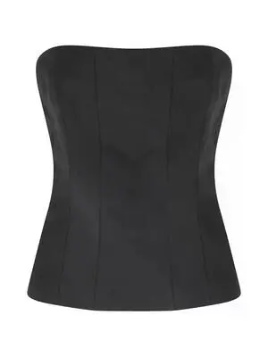Federica Tosi Strapless Corset Top - Black