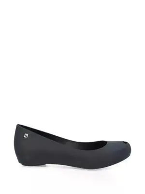 Melissa Logo Plaque Ballet Flats - Black