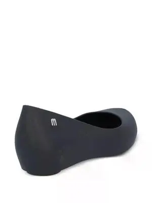 Melissa Logo Plaque Ballet Flats - Black
