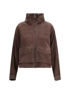 Loewe Suede Goat Leather Jacket - Brown