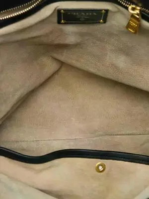 Prada 2000-2013 Soft Calf Open Convertible Tote Satchel