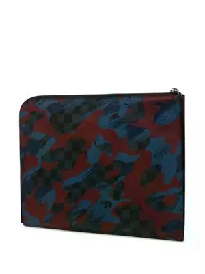 LOUIS VUITTON Damier Cobalt Camouflage Pochette Jour Gm Clutch Bag
