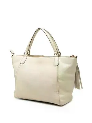 Gucci 2000-2015 Small Calfskin Soho Cellarius Satchel - White