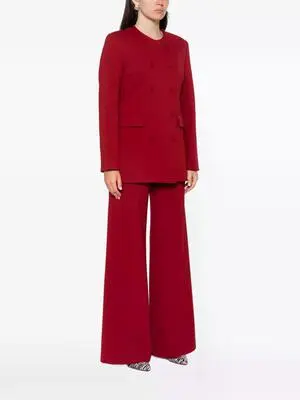 Liviana Conti Crew-neck Double-breasted Coat