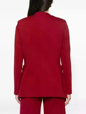 Liviana Conti Crew-neck Double-breasted Coat