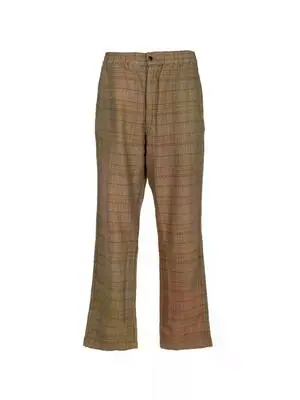 ORIGINAL MADRAS TRADING COMPANY Check-pattern Trousers - Brown