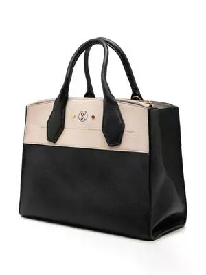 LOUIS VUITTON 2018 Leather City Steamer Pm Satchel