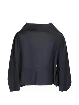 Comme Des Garçons Peter Pan-collar Wool Jacket - Black