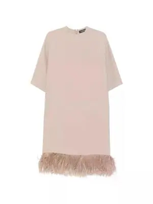 Fabiana Filippi Feather Dress - Neutrals