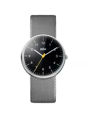 BRAUN WATCHES Classic Mesh 38mm Watch - Black
