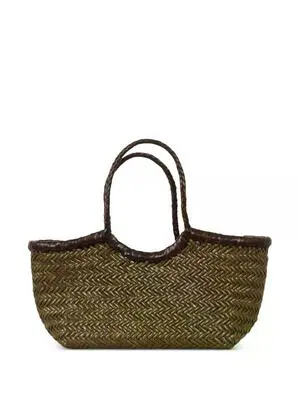 Dragon Diffusion Small Nantucket Woven Leather Tote Bag