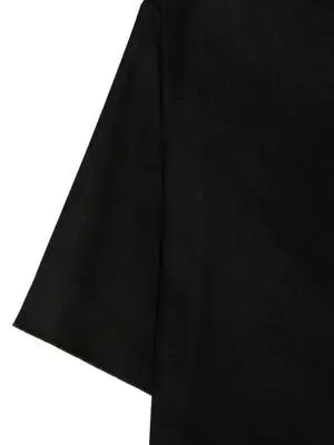 Barena Venezia Short-sleeve Crewneck Top With Rear Zip