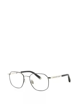 Philipp Plein Geometric Frame Eyeglasses - Black