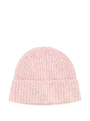 LISA YANG Ribbed-knit Cashmere Beanie Hat - Pink