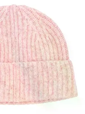 LISA YANG Ribbed-knit Cashmere Beanie Hat - Pink