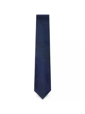 HACKETT  Hackett London H-Monogram Silk Tie Blue