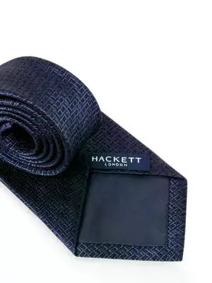 HACKETT  H-monogram Silk Tie - Blue