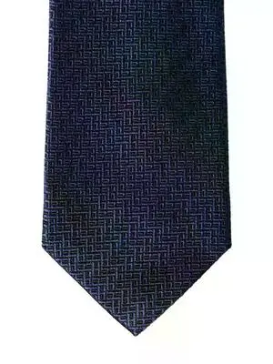 HACKETT  H-monogram Silk Tie - Blue