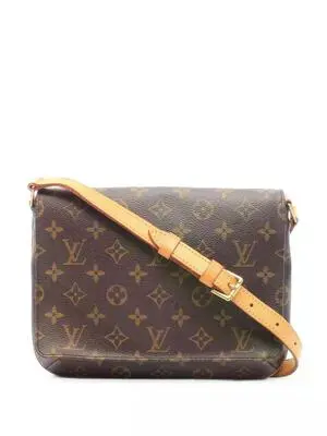 LOUIS VUITTON Musette Tango Monogram Shoulder Bag - Brown