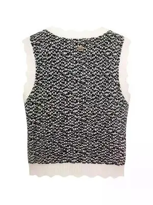 FRACOMINA Scalloped-trim Bouclé Vest
