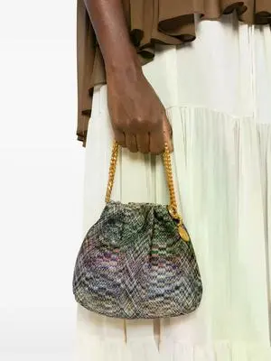 Missoni Stereo Flame Pattern Drawstring Tote Bag - Grey