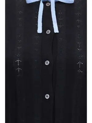 Marni Wool And Silk Cardigan With Bow