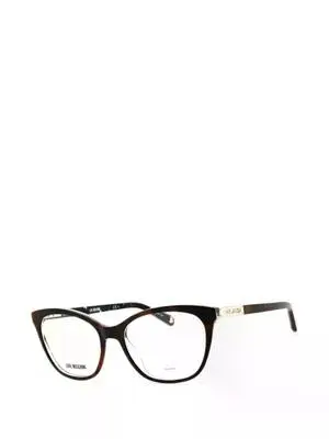 Moschino Tortoiseshell-effect Cat-eye Frame Glasses