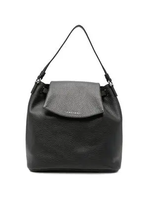 Orciani Grainy Leather Shoulder Bag