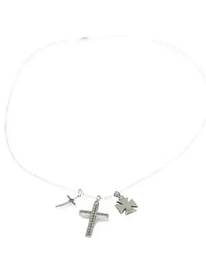 TWOJEYS Multi-cross Charm Necklace With Engraved Detail