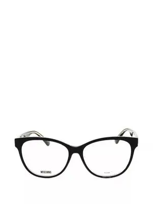 Moschino Logo-lettering Cat-eye Glasses - Black