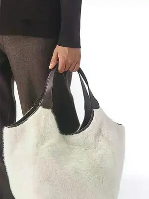 GRAN SASSO Leather Trimmed Tote Bag