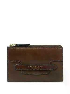 THE BRIDGE Lucrezia Logo-print Leather Wallet - Brown