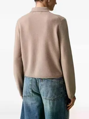 Marc O'polo Button-up Long-sleeve Polo Cardigan - Neutrals