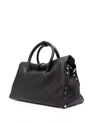 ZANELLATO Extra-large Postina Stud-embellished Tote Bag - Black