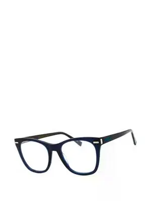 Missoni Logo Lettering Full Rim Eyeglasses - Blue
