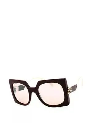 Etro Oversized Square Frame Sunglasses - Red