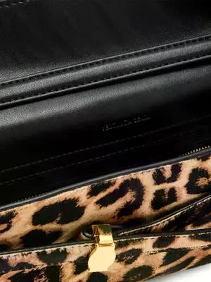 Veronica Beard Dash Leopard-print Calf Hair Clutch Bag - Brown