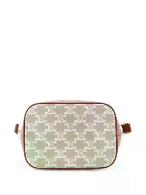 Celine Triomphe Coated Canvas Small Bucket Bag